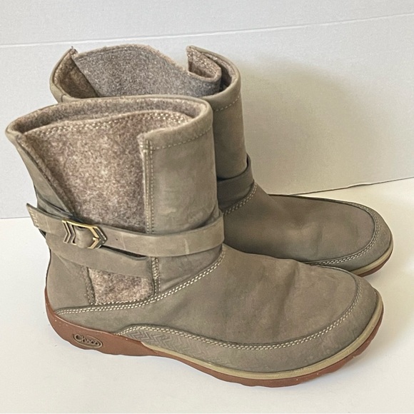 Chaco | Shoes | Chaco Hopi Sandstone Waterproof Leather Wool Boots Pull ...